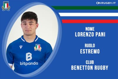 Rugby - Lorenzo Pani - Nazionale Italiana Rugby