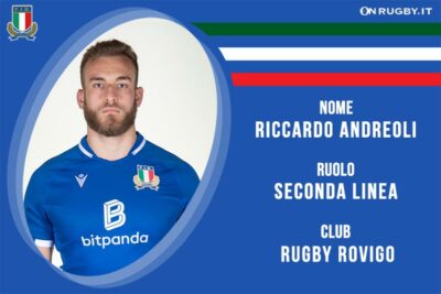 Riccardo Andreoli – rugby – Nazionale Under 20 – Italia