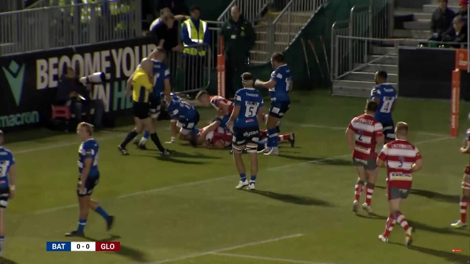 Rugby - Video: la meta di Jake Polledri in Bath-Gloucester Rugby - Video: la meta di Jake Polledri in Bath-Gloucester