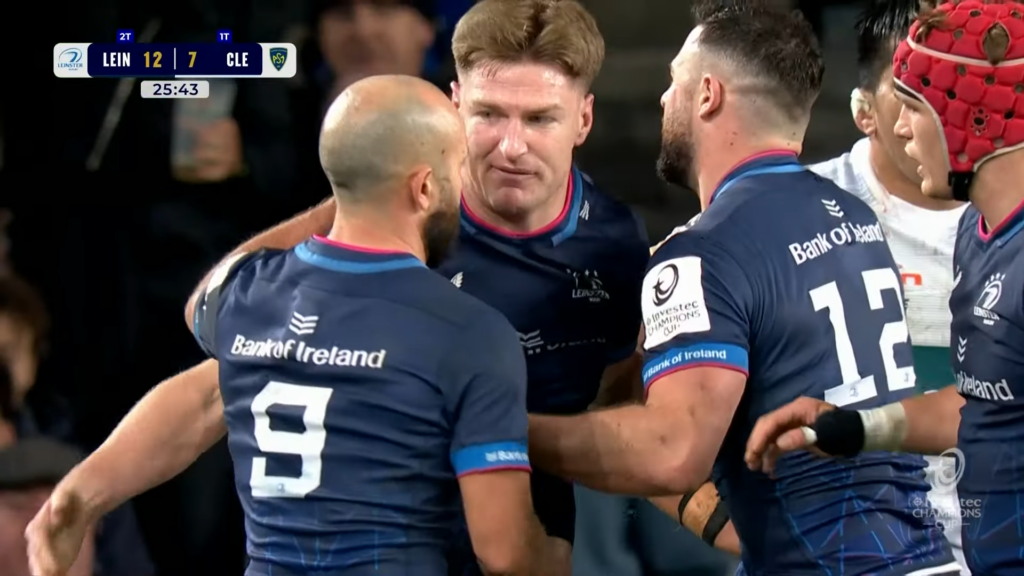 Rugby - Champions Cup: Jordie Barrett di nuovo in meta con Leinster